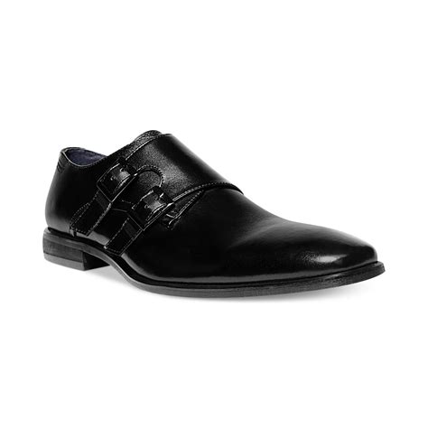 Lyst Steve Madden Divito Monk Strap Shoes In Black For Men