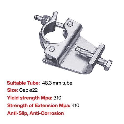 Scaffolding Forged Girder Coupler Steel Beam Coupler 483mm Zin