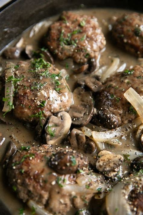 Old Fashioned Salisbury Steak Recipe The Forked Spoon