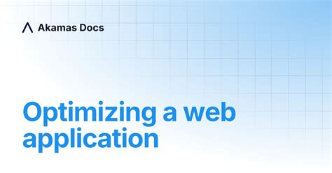 Optimizing A Web Application Akamas Docs