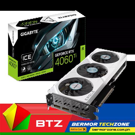 Gigabyte Geforce Rtx 4060 Ti Eagle Oc Ice 8g Graphics Card Bermor