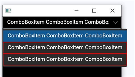 Broken Comboboxitem Border · Issue 4768 · Avaloniauiavalonia · Github