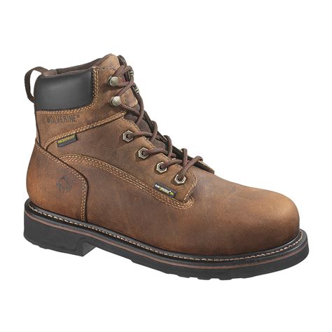 Wolverine Mens Brek Durashocks Eh Steel Toe Lace Up Work Boots Academy