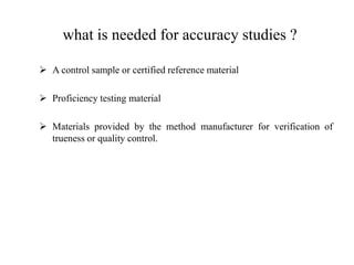 Clinical Lab Method Validation Ppt