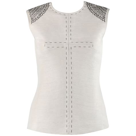 Alexander Mcqueen Gold Bee Beaded Black Mesh Tulle Honeycomb Top At