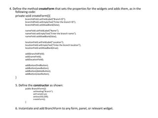 Gwt Widgets Ppt