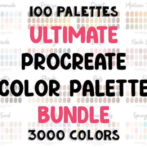 Boho Muted Procreate Color Palette Ipad Procreate Etsy