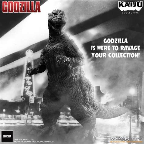 Mezco Toys Introduces The Kaiju Collective With Black And White Godzilla