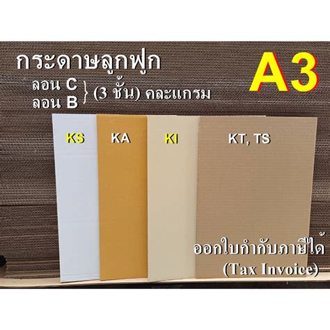 ⭐กระดาษลูกฟูก Size A3 ลอนc ลอนb 3 ชั้น ขนาด 29 7x42 Cm มีหลายสี