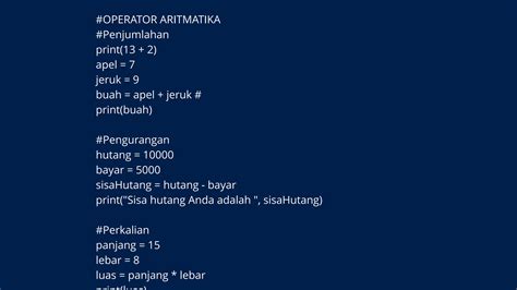 Python Dasar Membuat Biodata Dan Sontohnyapptx