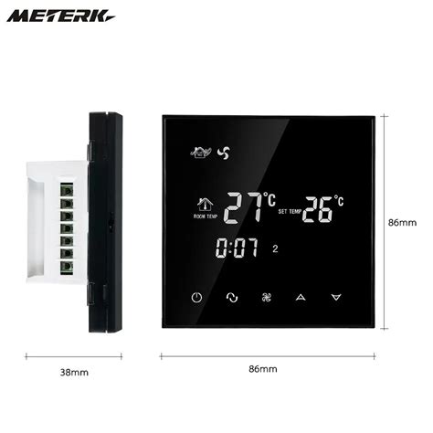Air Conditioner Thermostat 220 230V 2 Pipe Thermostat With LCD Display