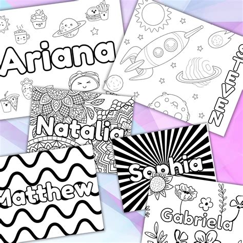 Print Your Name Coloring Pages 2025