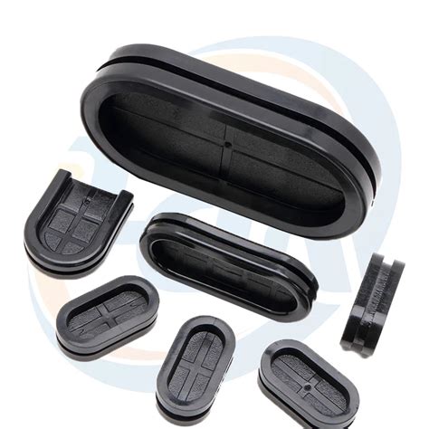 Longcheng Custom Silicone Rubber Grommets Square Rectangular Oblong Firewalls Management Cable