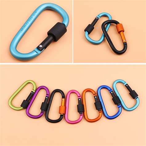 Badu Bg Алуминиева сплав за катерене на открито D образна катарама Карабинер ключодържател за
