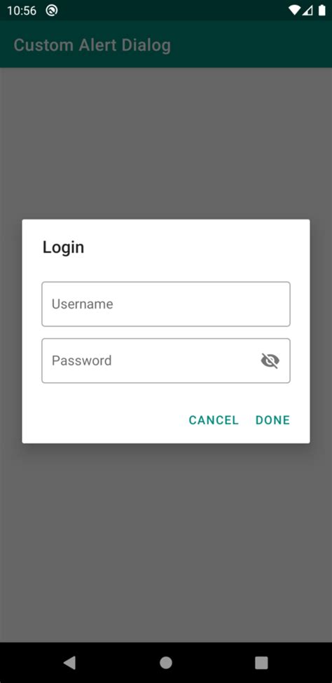 Create AlertDialog With Custom Layout Using XML Layout