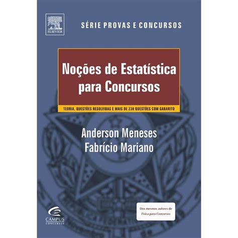 Livro Noções de Estatística para Concursos Submarino