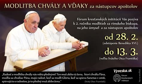 Modlitba chvály a vďaky za nástupcov apoštolov FKI
