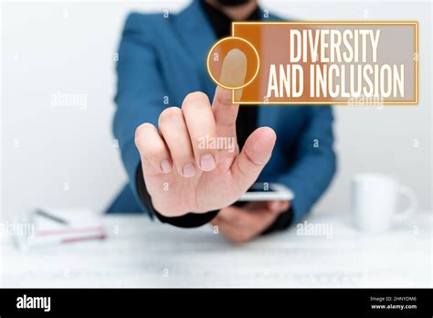 Text Caption Presenting Diversity And Inclusion Internet Concept Range Human Difference