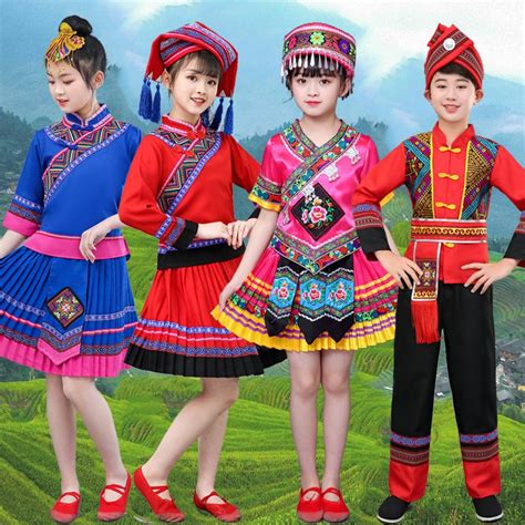 三月三壮族儿童服装 三月三壮族服装图片 第4页 大山谷图库