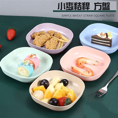 0836【★蝦皮價】醬料碟 水果盤 小麥秸稈 小盤子 餐盤 小碟子 蛋糕盤 小菜碟 沾醬碟 小碟 點心盤 餐具sn 蝦皮購物