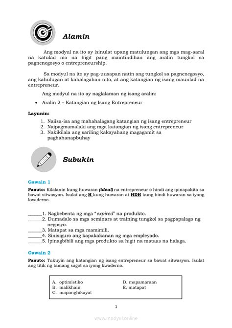 Epp 4 Worksheets