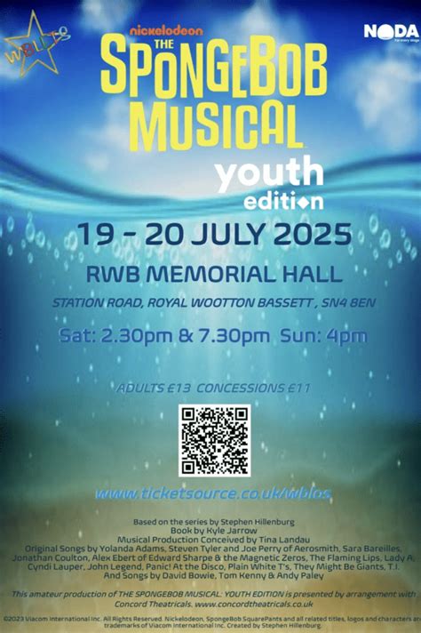 The Spongebob Musical Youth Edition At Wootton Bassett Memorial Hall