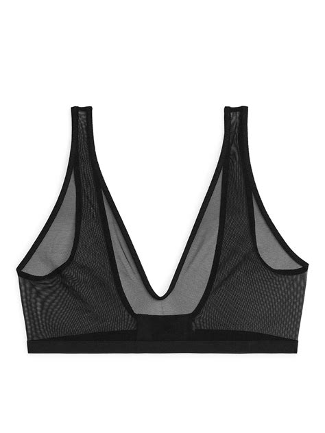 Arket Mesh Bra In Black Endource