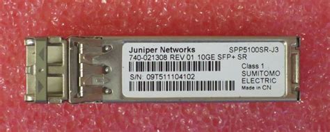 Juniper Sumitomo 10ge Sr 300m Sfp Transceiver Module 740 021308