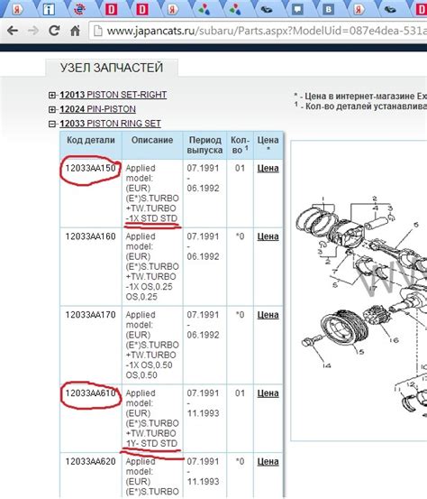 HELP СУБАРИСТЫ! Вопрос по оригинальным кольцам, в чем разница? 1x std ...