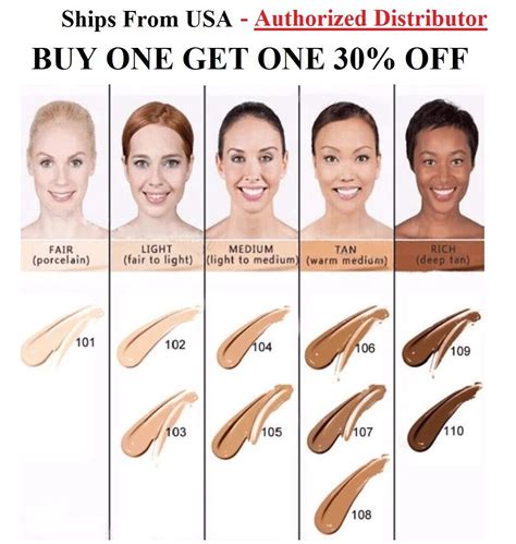 Phoera Foundation Makeup Full Coverage Liquid Base Brighten Long