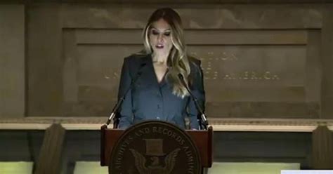 Watch Melania Trump Makes Rare Speech On Her Arduous Path To