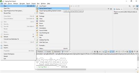 Simple Hello World Program In Spring Boot Using Spring Tool Suite Sts