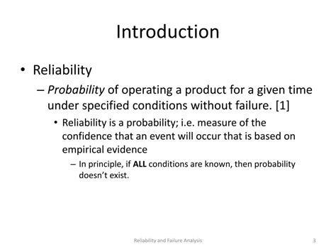 PPT Chapter Reliability And Failure Analysis PowerPoint Presentation ID