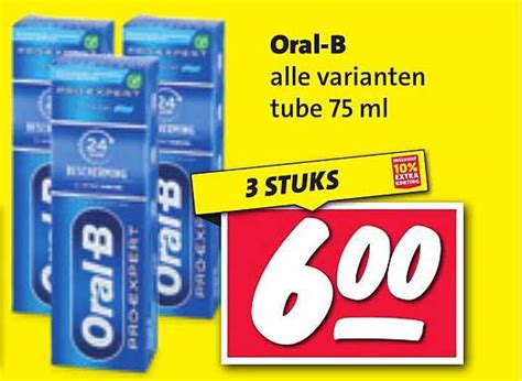 Oral B Alle Varianten Tube 75 Ml Aanbieding Bij Nettorama