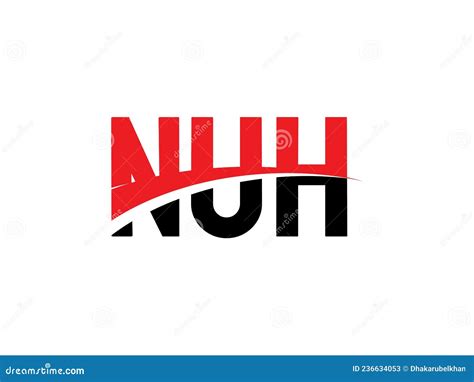 Nuh Letter Initial Logo Design Vector Illustration