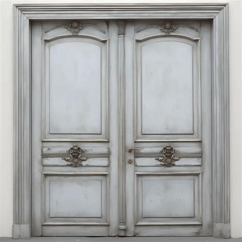 A Large Wooden Door With A Decorative Design On It Premium AI