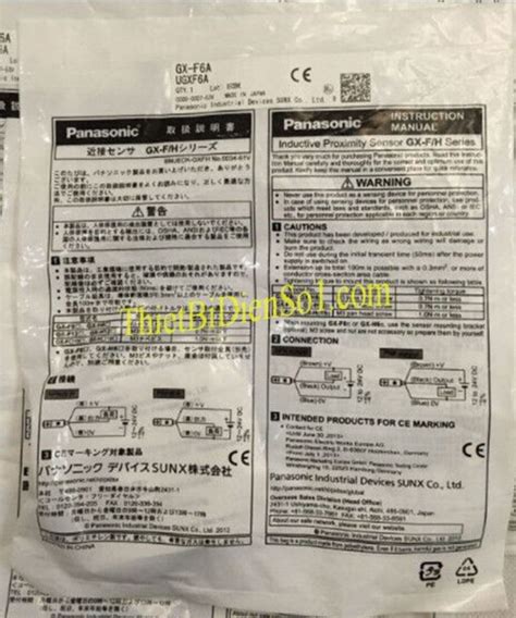 Cảm biến tiệm cận Panasonic GX F6A Công Ty Thiết Bị Điện Số 1