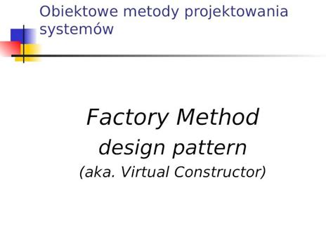 Ppt Obiektowe Metody Projektowania Systemów Dokumentips