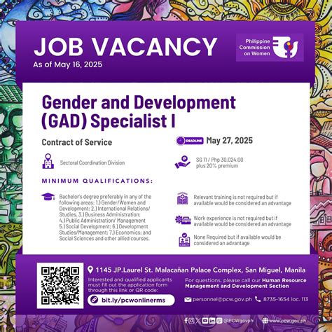 We Are Hiring Be Part Philippine Commission On Women Facebook