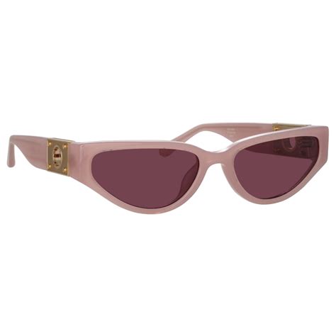Linda Farrow Tomie Cat Eye Sunglasses In Lilac Lfl1426c2sun Linda