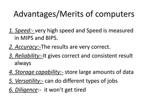 ppt basics of computers classification applications advantages and limitations powerpoint