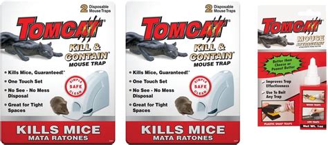 Amazon Com Tomcat Kill And Contain Mouse Trap Pack Set Of Total Traps With