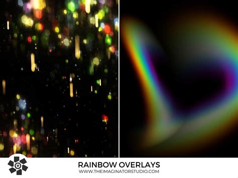 Rainbow Overlays Light Overlays Photo Overlays Photoshop