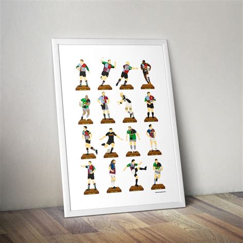 Harlequins Rugby Legends A3 Print Etsy