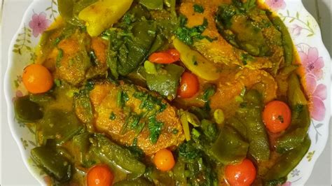 শিমআলু ও টমেটো দিয়ে রুই মাছের ঝোল ॥ Simalutomato Diye Rui Macher