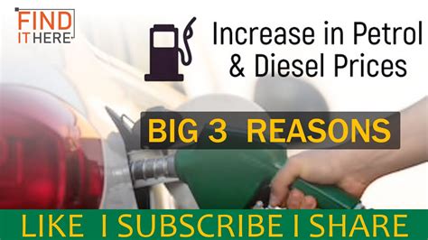 Increase In Petrol And Diesel Prices Why Reasons Findithere Youtube