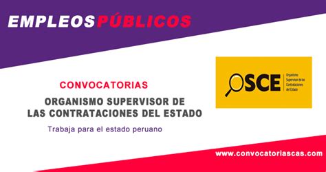 Concurso CAS OSCE Analista De Mesa De Partes