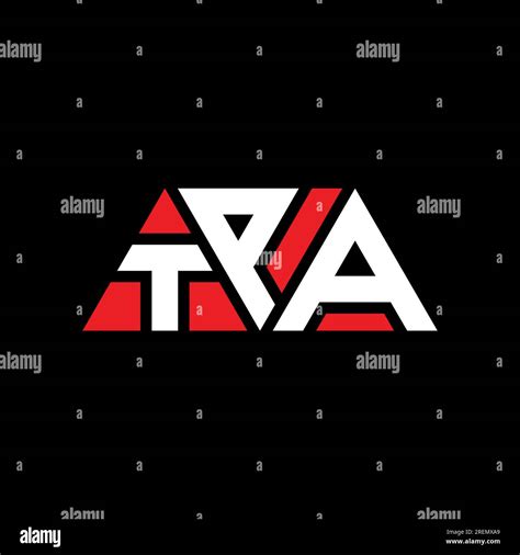 Tpa Triangle Letter Logo Design With Triangle Shape Tpa Triangle Logo