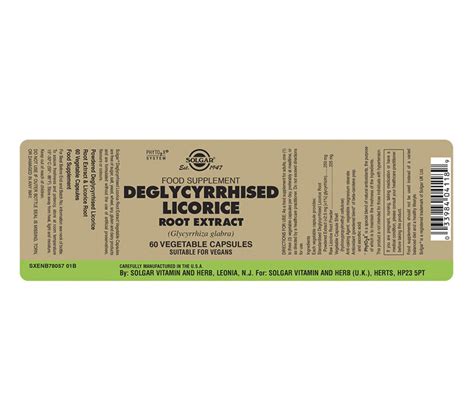Solgar Deglycyrrhised Licorice Root Extract Your Nutrition Shop