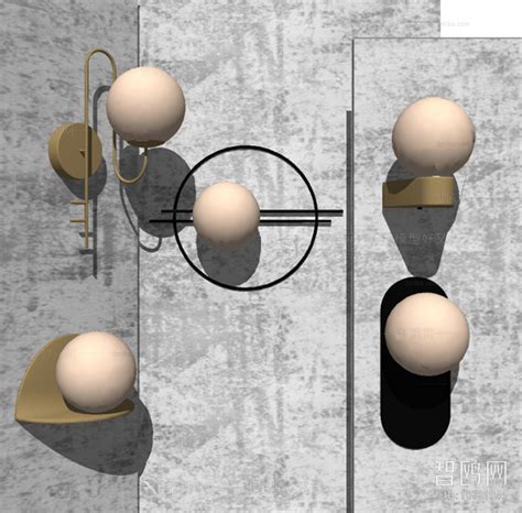 Modern Wall Lamp Sketchup Model Download Model Id 943424946 1miba
